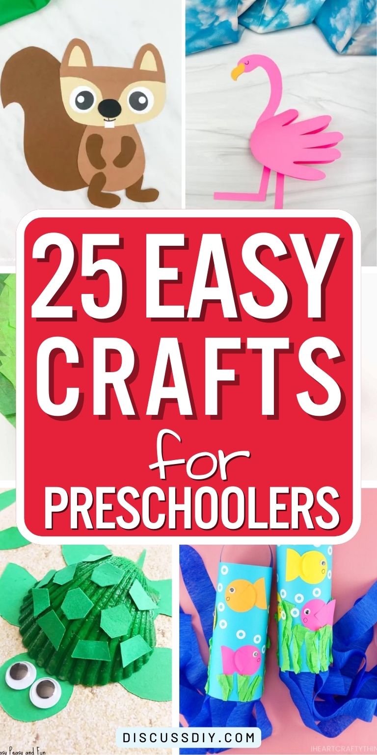 25 Fun Easy Crafts for Preschoolers - DiscussDiy